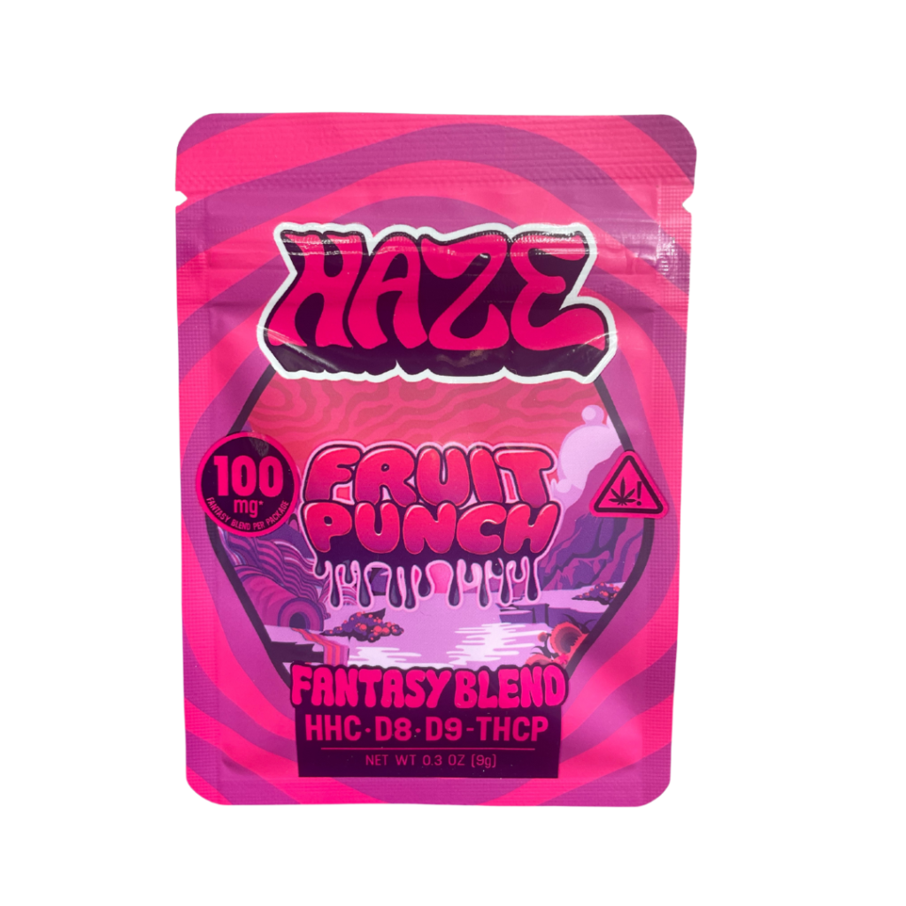 HAZE Gomitas HHC+ D8 +D9+ THCP – Fruit Punch Fantasy Blend - CBD Store
